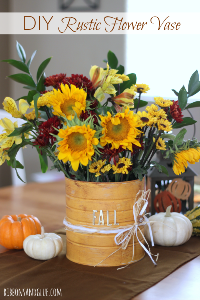 DIY Rustic Flower Vase