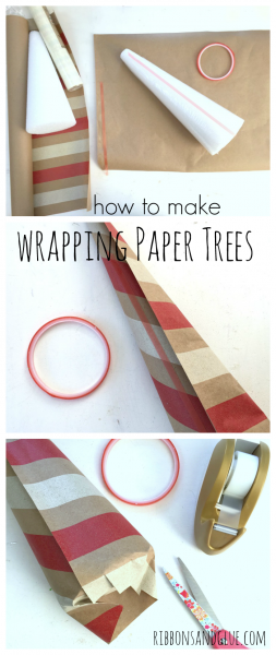 Christmas Wrapping Paper Trees