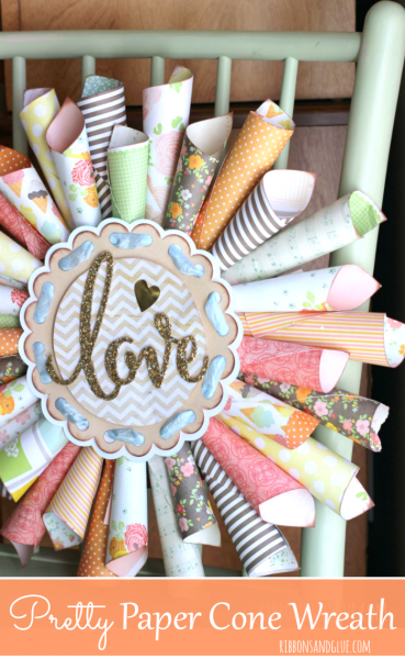 How to make a Paper Cone Wreath