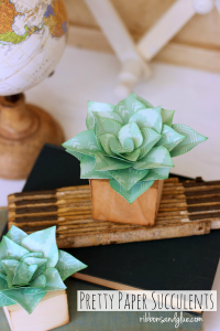 Pretty Paper Succulents