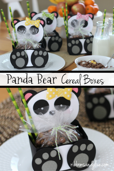 Panda Bear Cereal Boxes