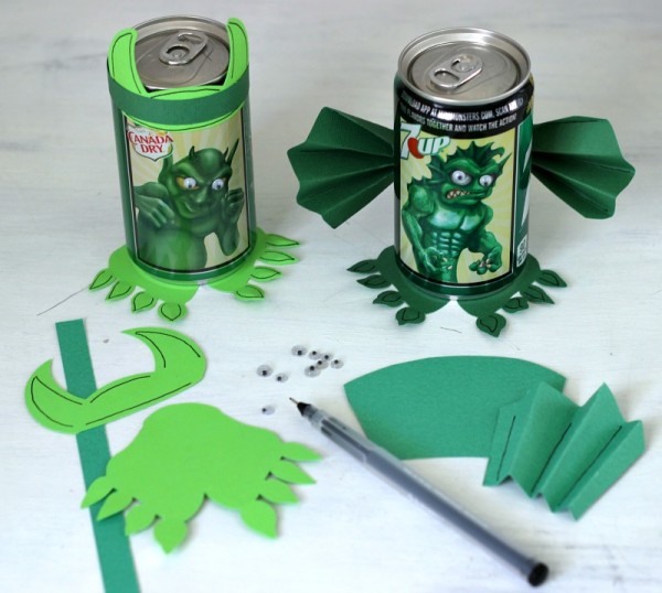 Halloween Mini Monster Soda Cans
