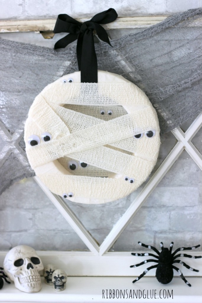 Halloween Mummy Wreath