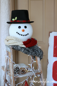 Christmas Snowman Ladder