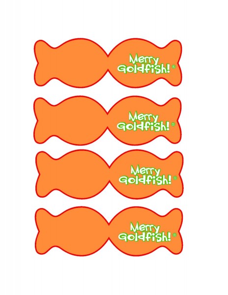 Goldfish Cracker Christmas Ornaments