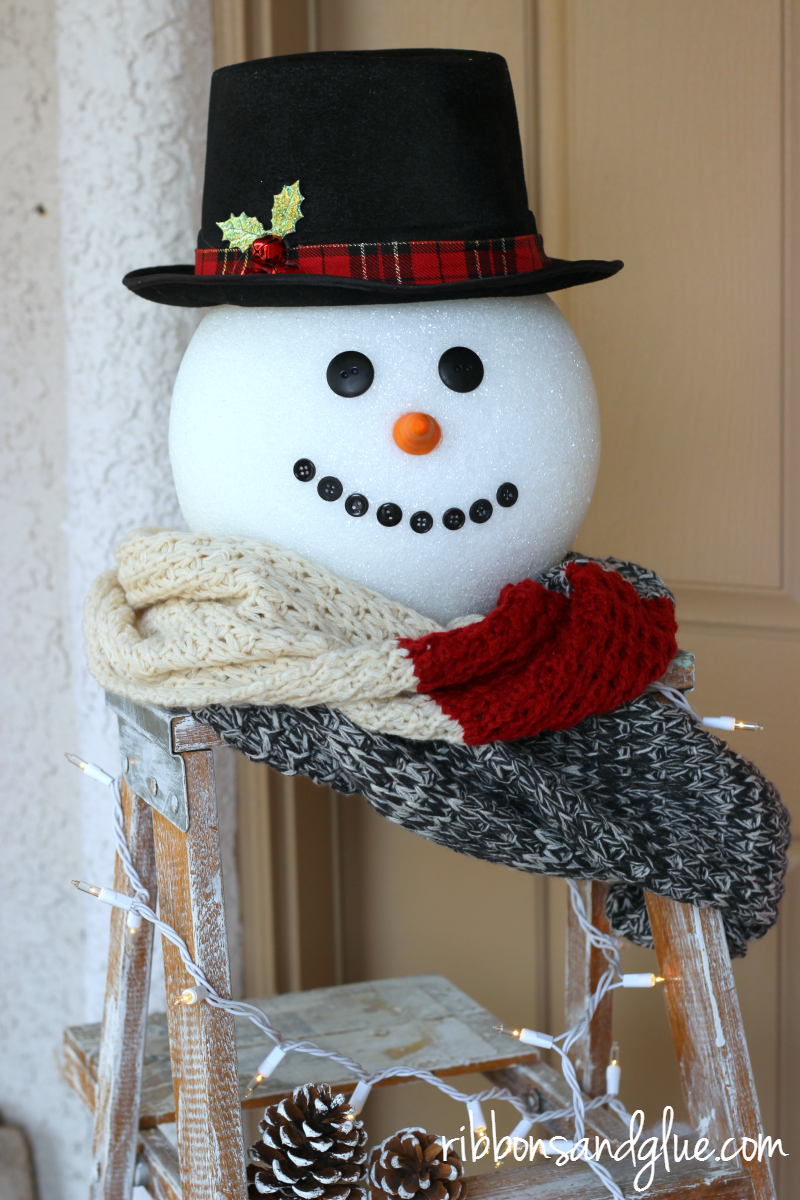 Christmas Snowman Ladder